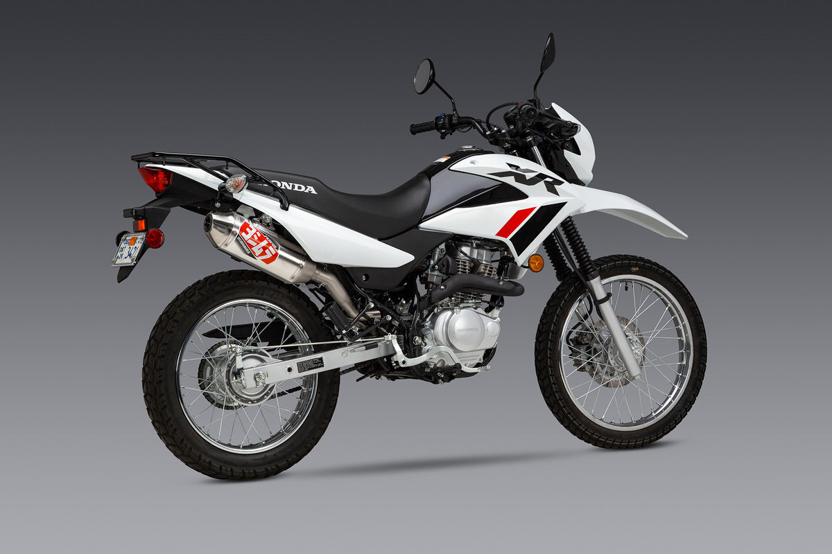 Yoshimura XR150L 23 Enduro RS-2 Stainless Slip-On Exhaust, w/ Aluminum ...