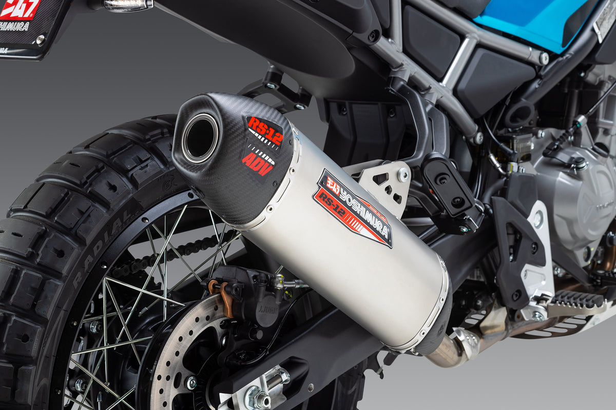Yoshimura IBEX 2025 RS-12 ADV Stainless Slip-On Exhaust, w/ Stainless ...