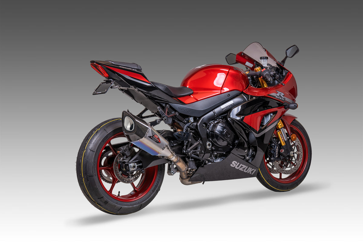 Yoshimura GSX-R1000 2017-25 R-11Sq Stainless Slip-On Exhaust, w/ Blued ...