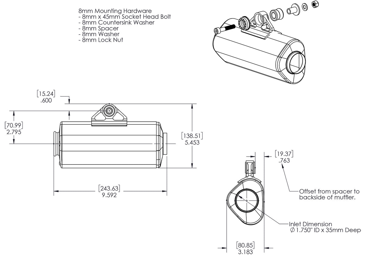 Yoshimura BUILDER SERIES TRC MINI BIKE MUFFLER KIT – Yoshimura R&D of ...