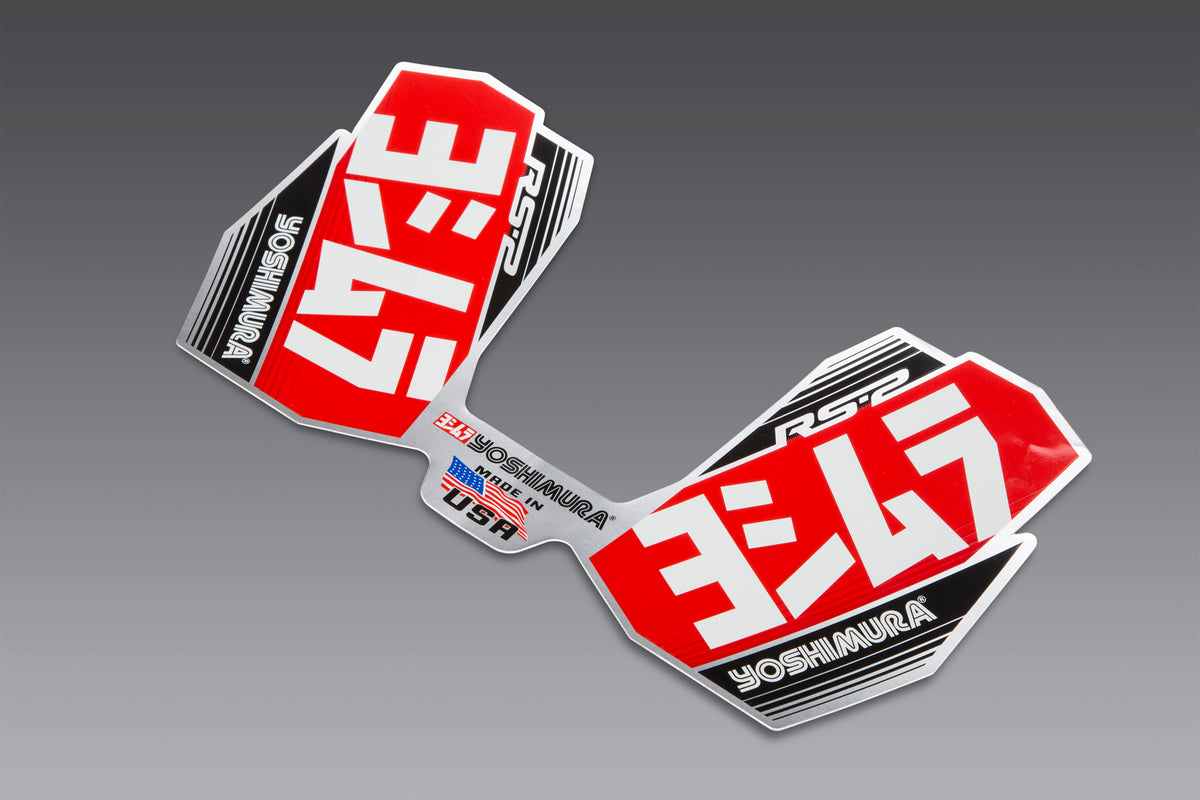 Yoshimura RS-2 Muffler Sleeve Wrap Around Decal – Yoshimura R&D of ...